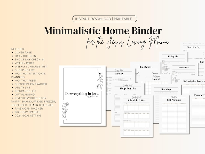 Home Binder | Life Binder | Home Management Binder | Home Organization ...