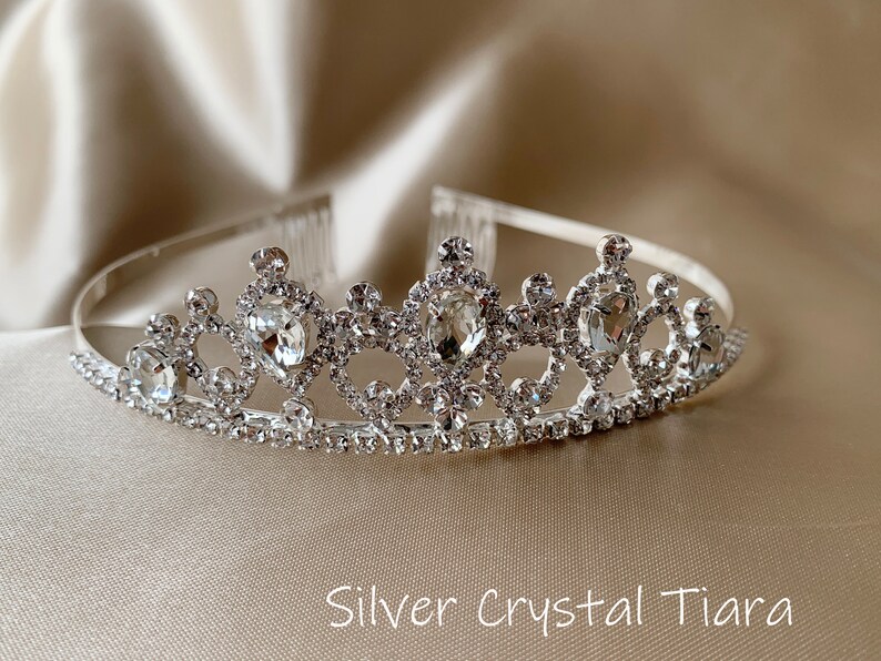 Rhinestone Crystal Flower Girl Tiara: First Communion Headpiece - Etsy