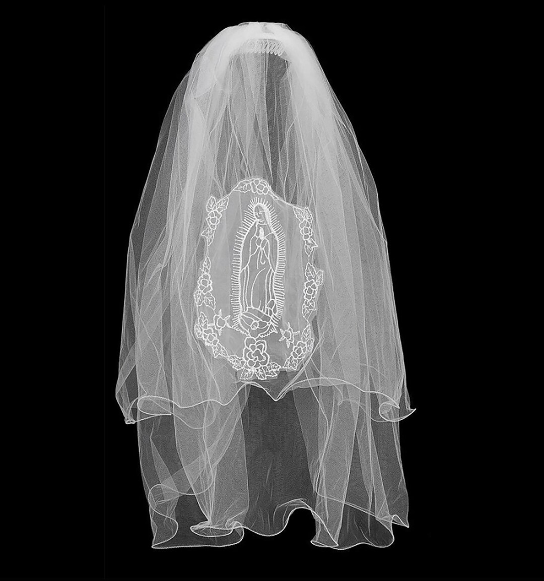 Handmade First Communion Veil With Our Lady of Guadalupe | USA Made - Etsy
