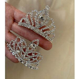 Mini Rhinestone Tiara Hair Comb: Flower Girl Accessory - Etsy
