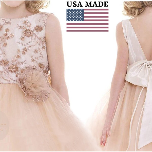 V Back Dress Flower Girl Pattern - Etsy