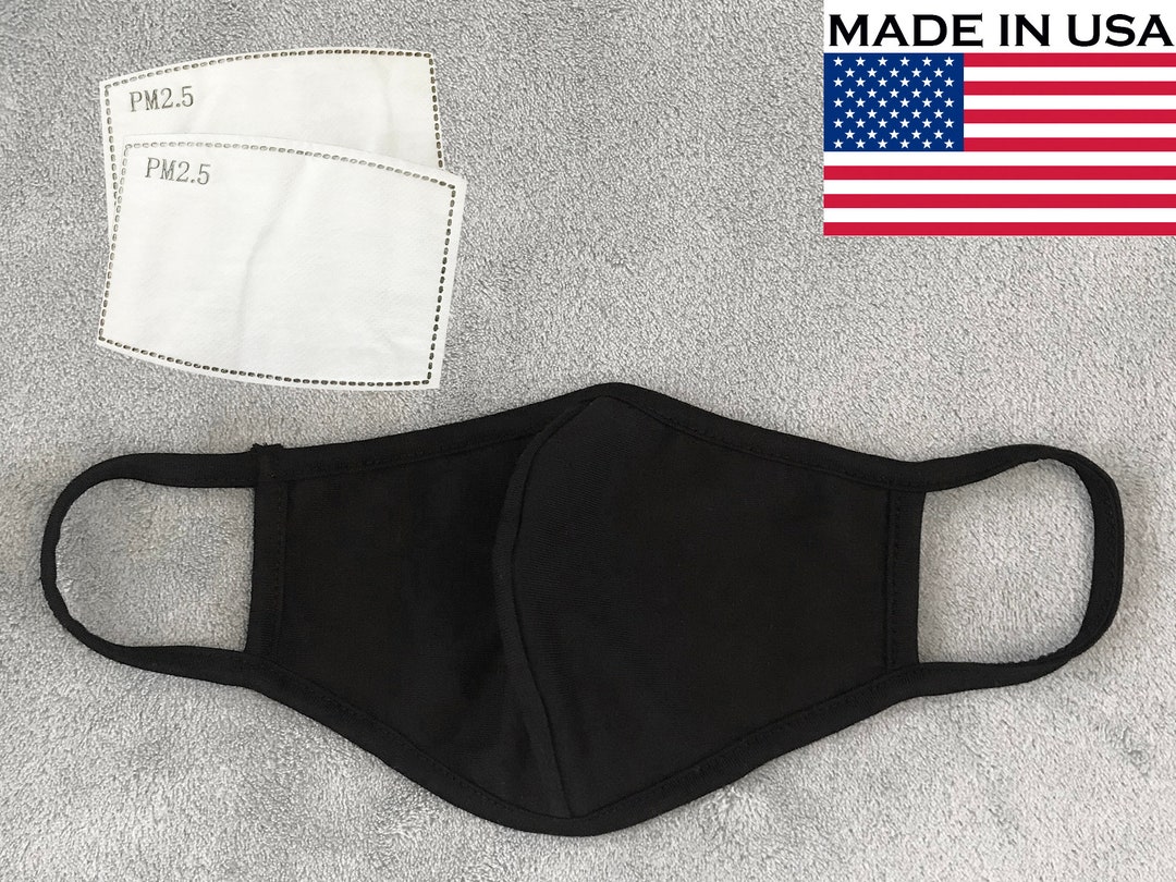 USA Made | Soft Washable Face Mask With a Filter Pocket, Unisex Adult ...