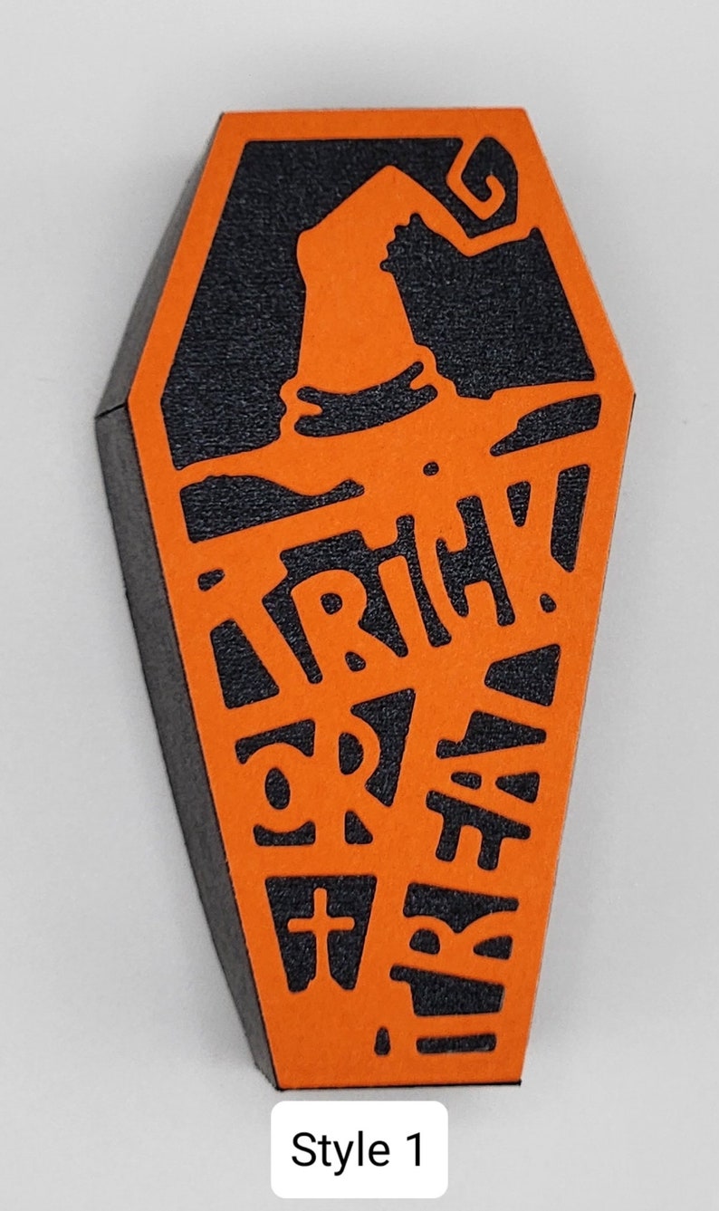 4 Halloween Coffin Treat Boxes, Halloween Coffin Candy Boxes, Coffin ...