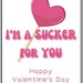 Printable Valentine Tag Printable Valentine's Day Heart Lollipop I'm a ...