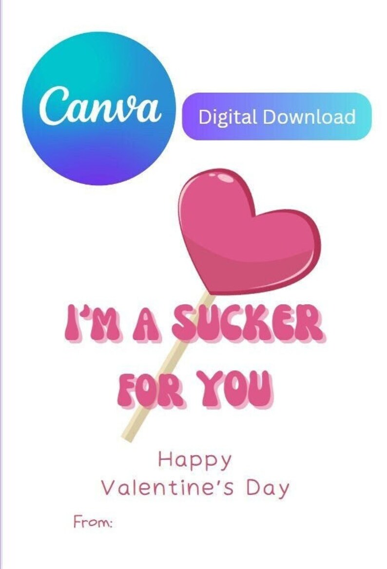 Editable Retro Valentine's Day Lollipop Holder Retro Valentine ...