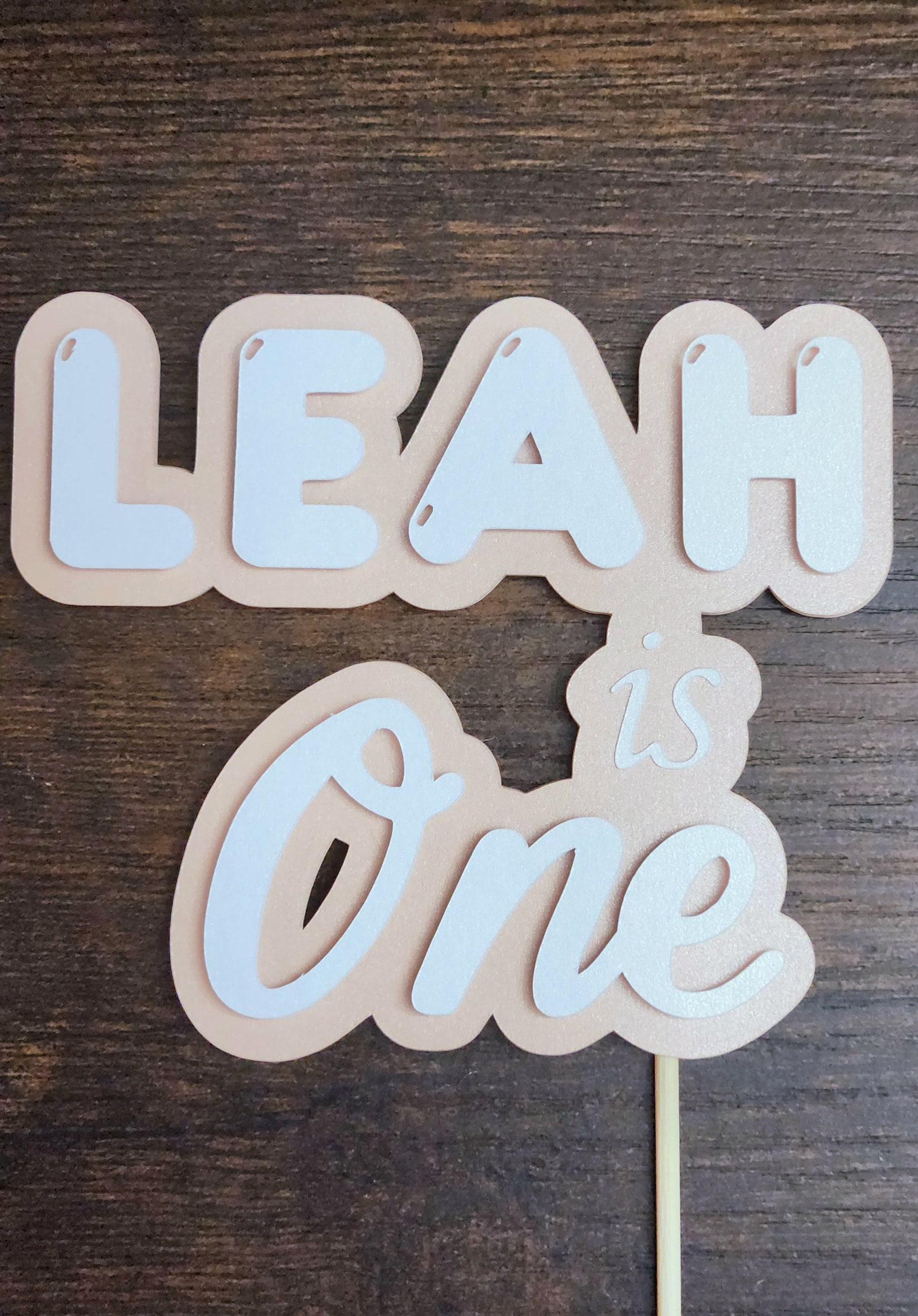 Custom Baby Birthday Cake Topper Personalized Baby Name Cake Topper One ...