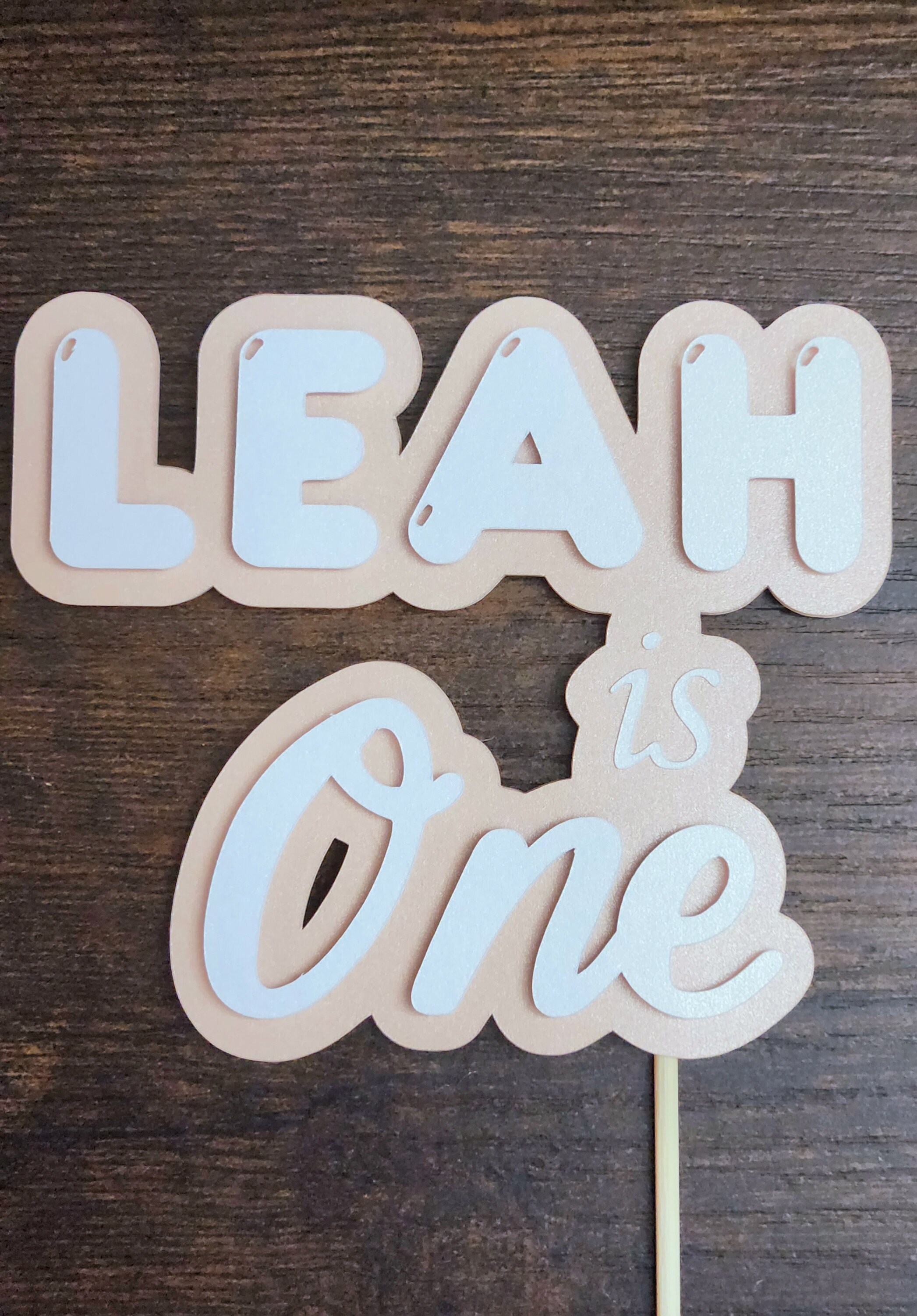 Custom Baby Birthday Cake Topper Personalized Baby Name Cake Topper One ...