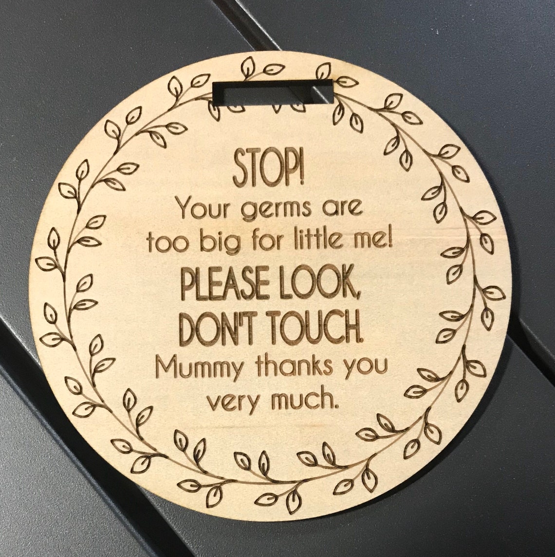 Stop Your Germs Are Too Big for Little Me Sign Plywood - Etsy Australia