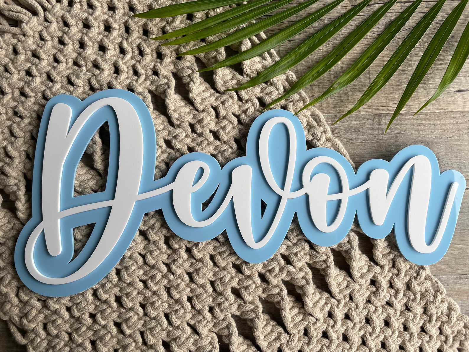 Layered Name Sign Cream Candy Kids Room Wall Decor - Etsy Australia