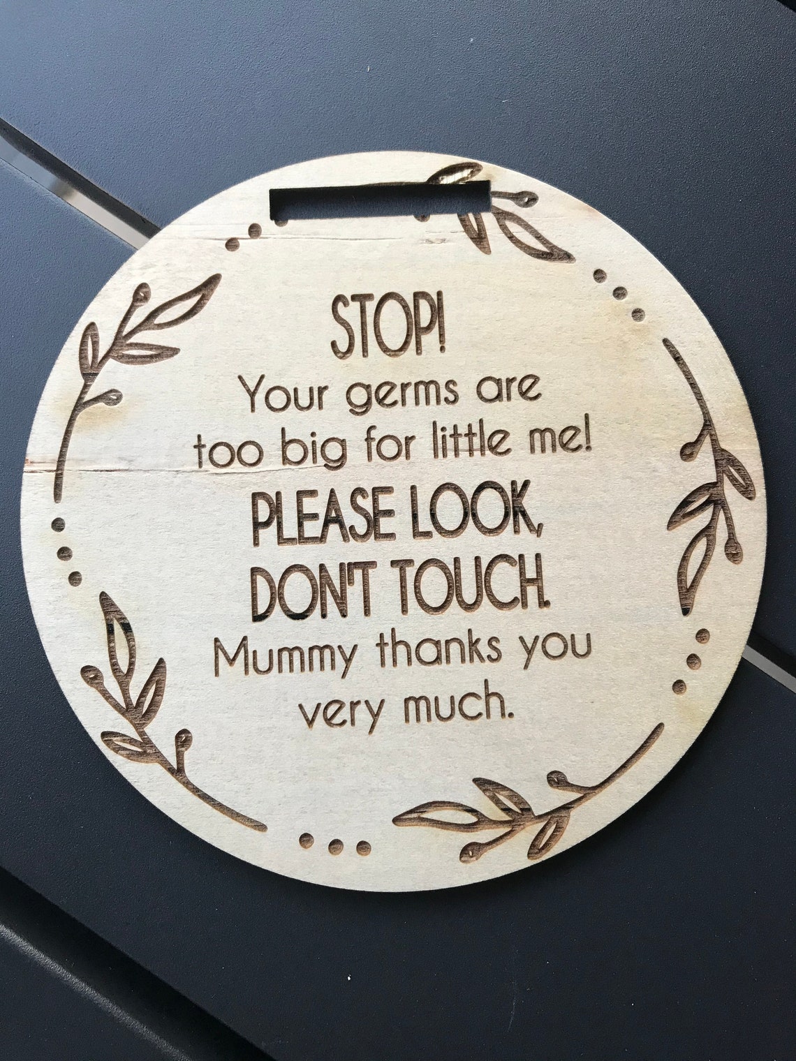 Stop Your Germs Are Too Big for Little Me Sign Plywood - Etsy Australia