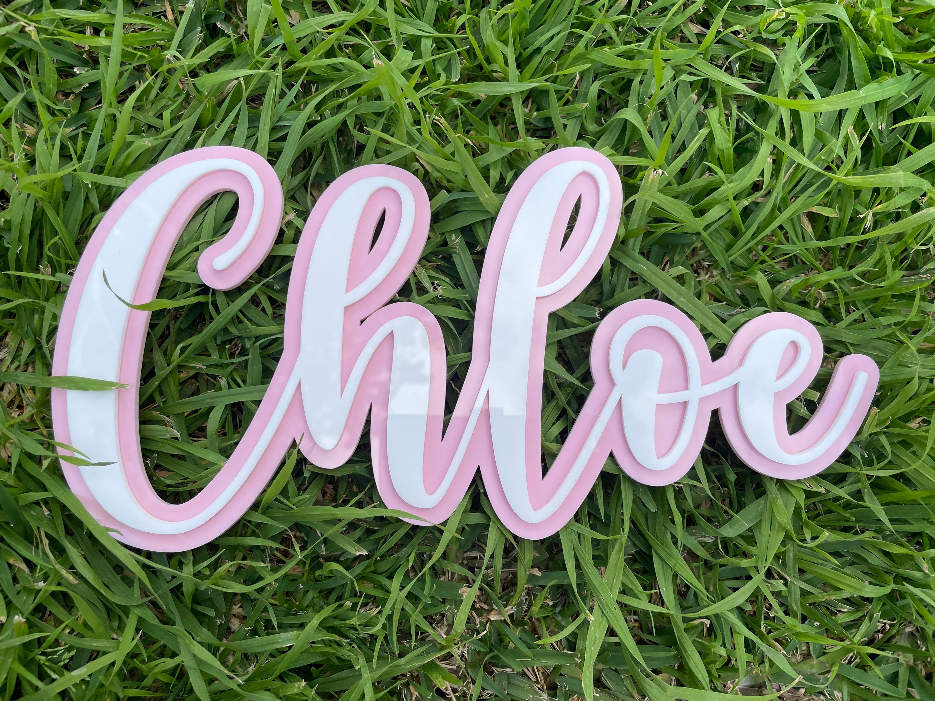 Layered Name Sign Cream Candy Kids Room Wall Decor - Etsy Australia