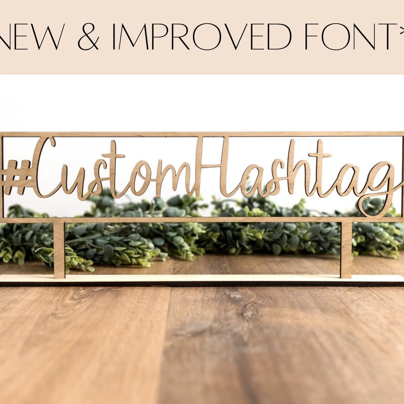 Hashtag Wedding Sign - Etsy