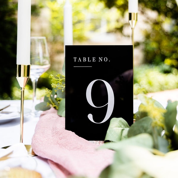 Modern Table Numbers - Etsy