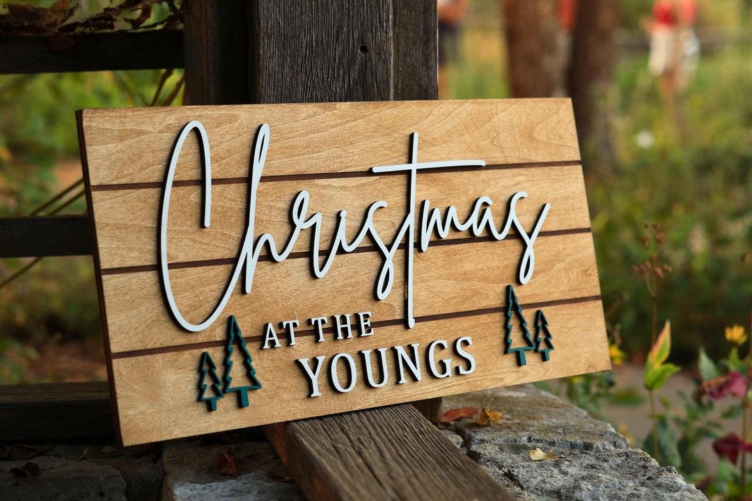 Last Name Holiday Sign, Christmas Sign, Merry Christmas Sign, Pallet ...