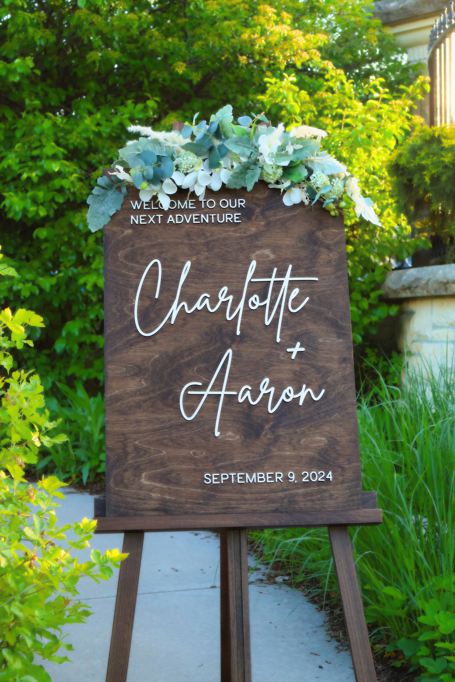 Wedding Welcome Sign, Personalized Welcome Wedding Sign With Names ...