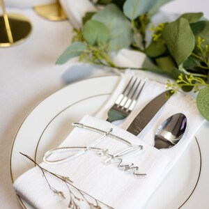 LARGE Custom Name Place Setting Names for Wedding Party, Formal Dinner ...