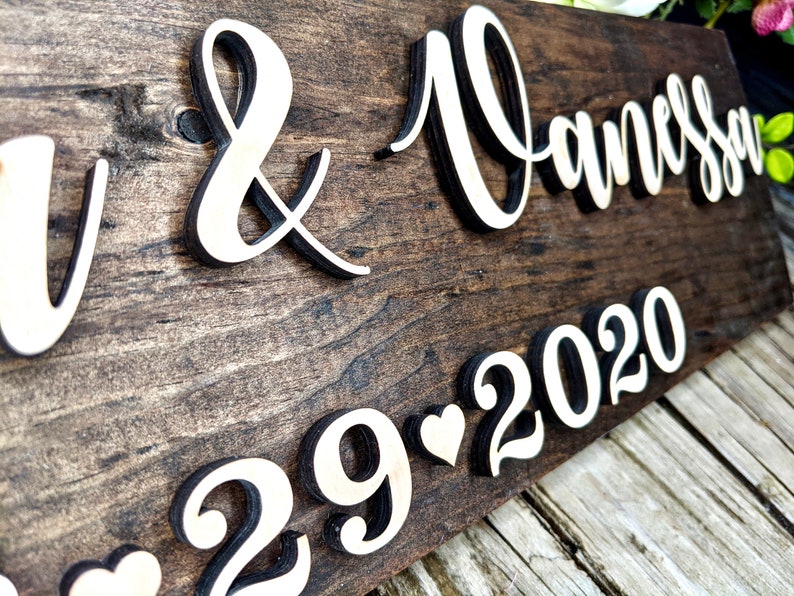 Engagement Announcement Sign Engagement Photo Save The Date Etsy