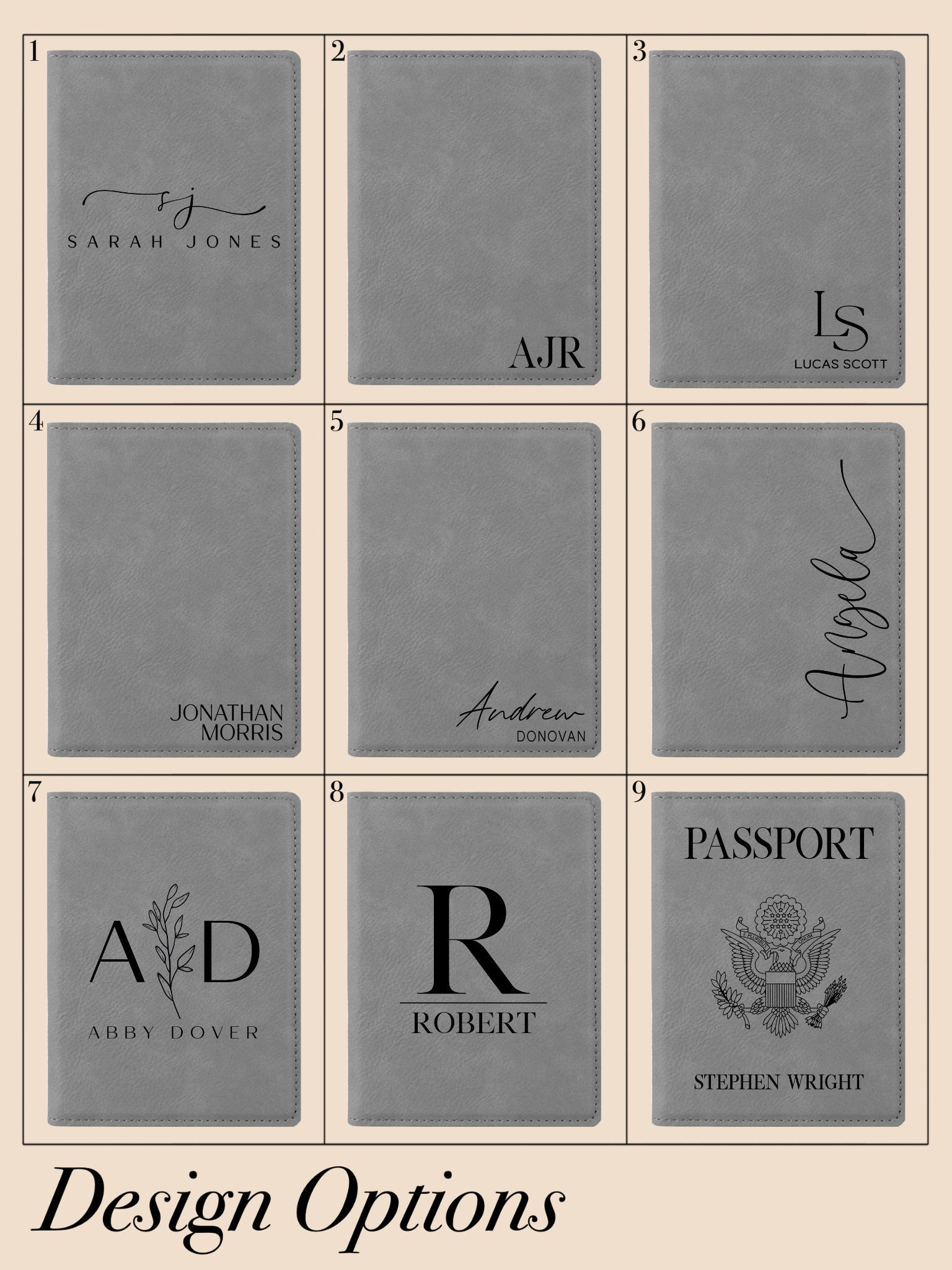 Groomsmen Gift, Personalized Passport Holder, Passport Cover Wallet ...