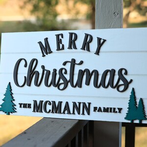 Christmas Sign, Merry Christmas Sign, Last Name Holiday Sign, Pallet ...