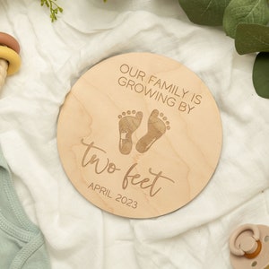 Pregnancy Announcement Sign. Due Date Sign, We're Expecting Sign, Baby ...