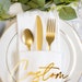 LARGE Custom Name Place Setting Names for Wedding Party, Formal Dinner ...