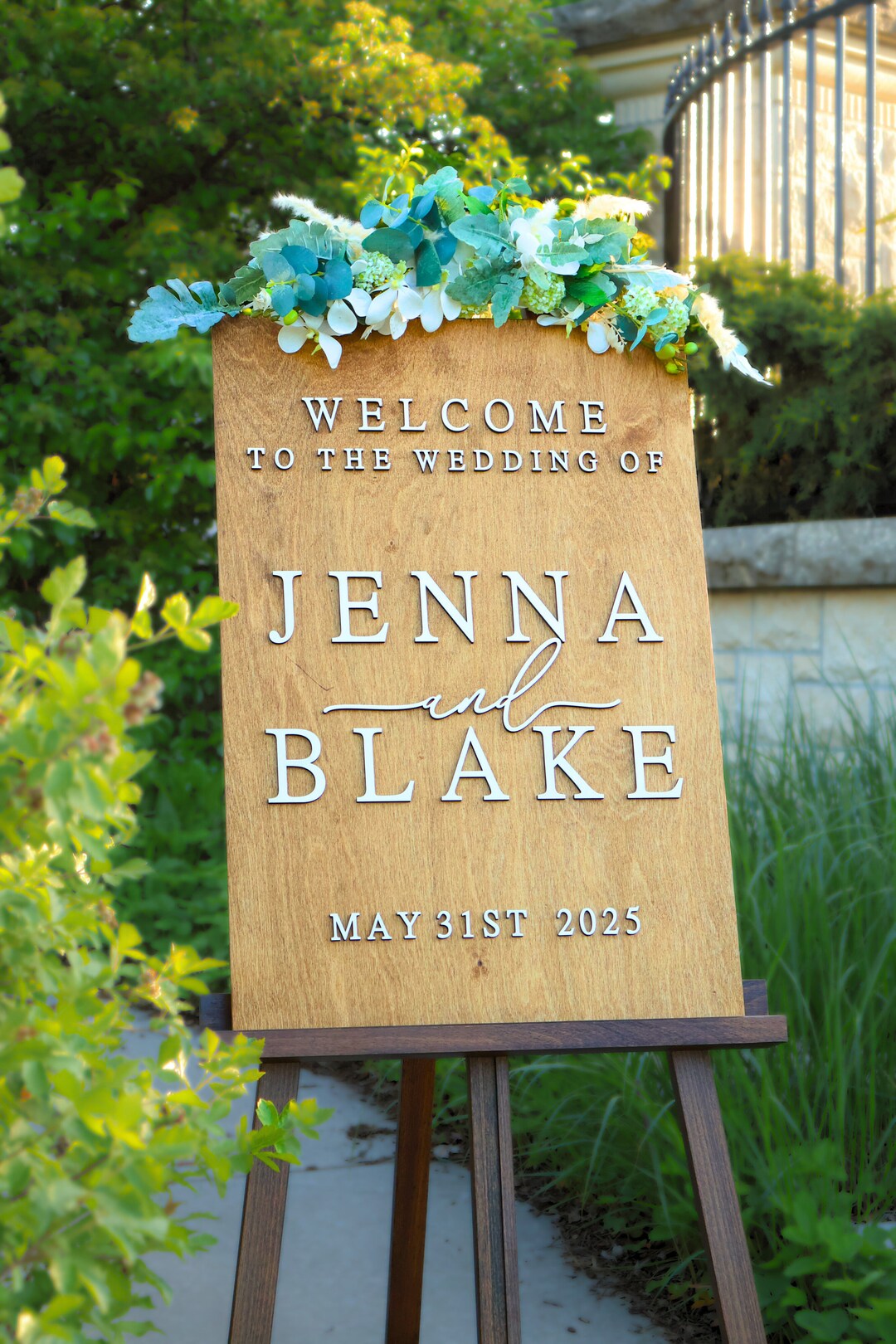 Wedding Welcome Sign, Custom Wedding Signage, Personalized Welcome ...