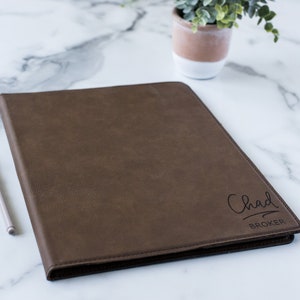 Personalized Portfolio With Notepad Business Portfolio - Etsy