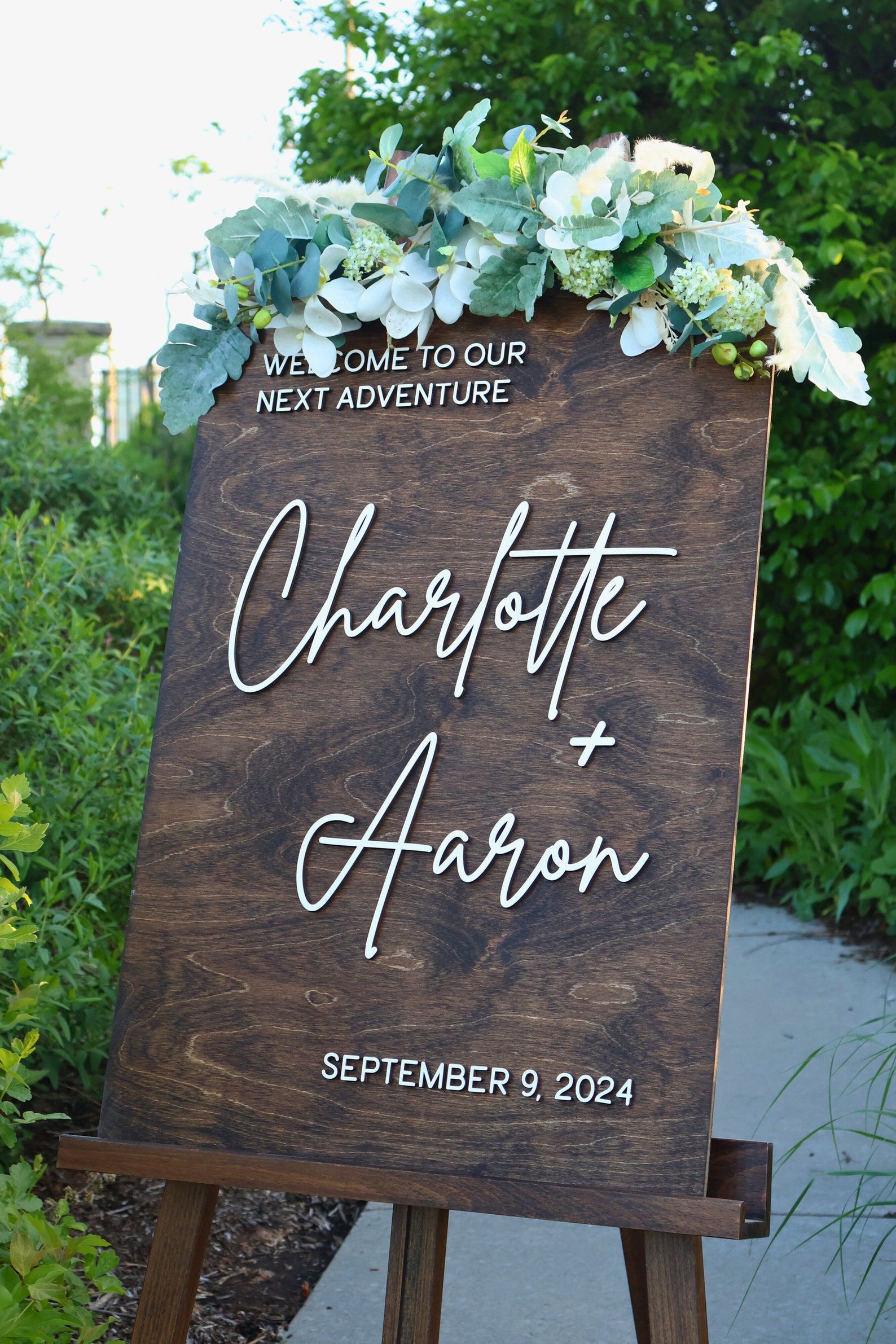 Wedding Welcome Sign, Personalized Welcome Wedding Sign With Names ...
