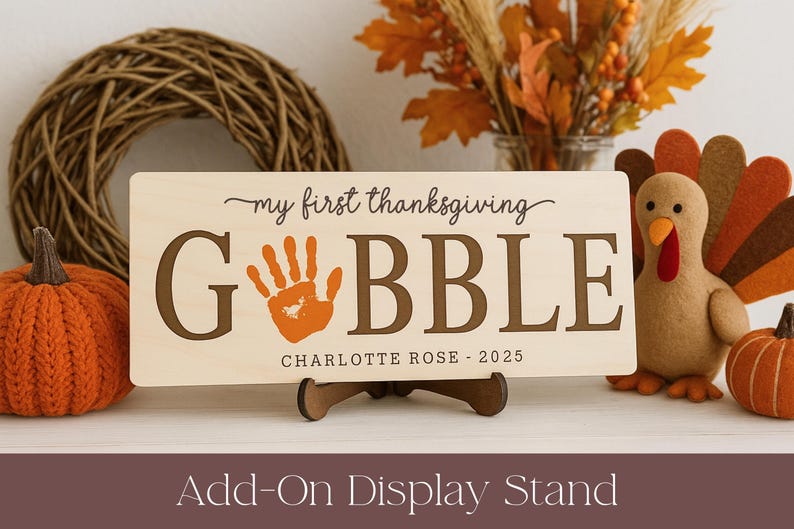 First Thanksgiving Keepsake, Thanksgiving Handprint, Baby's First ...