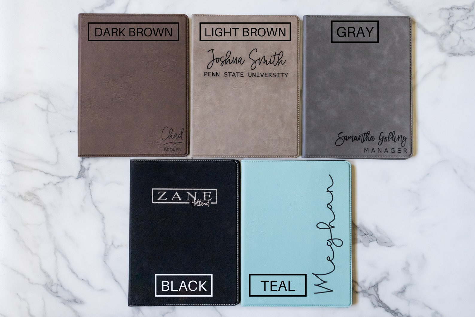 Personalized Portfolio With Notepad Business Portfolio - Etsy