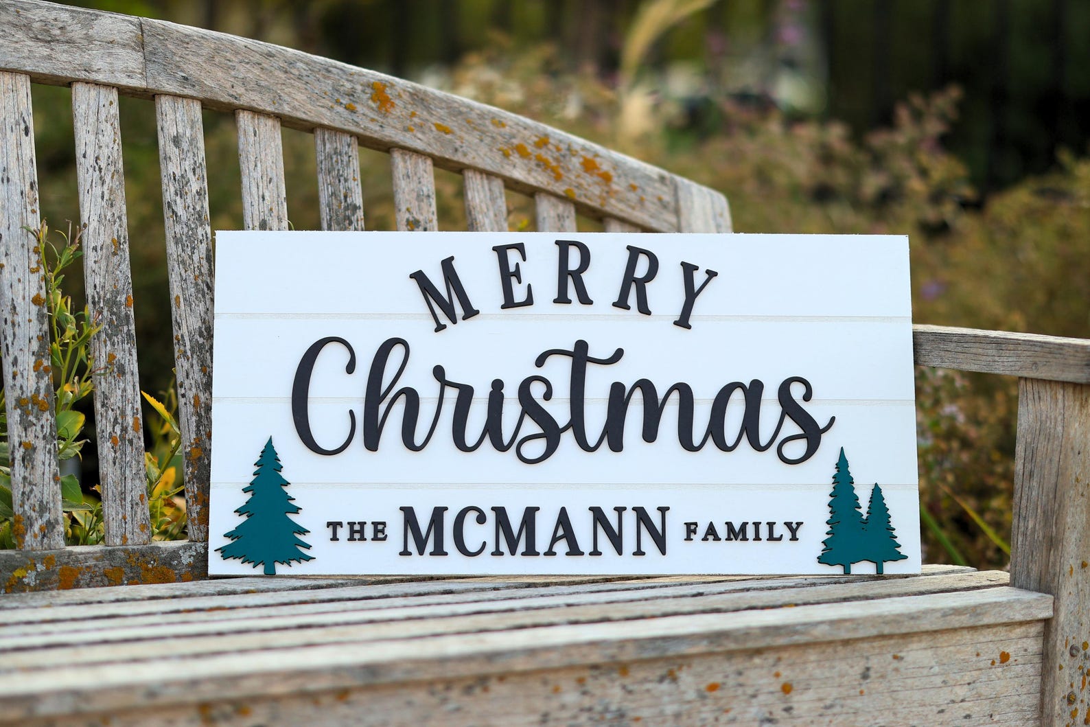 Christmas Sign, Merry Christmas Sign, Last Name Holiday Sign, Pallet ...