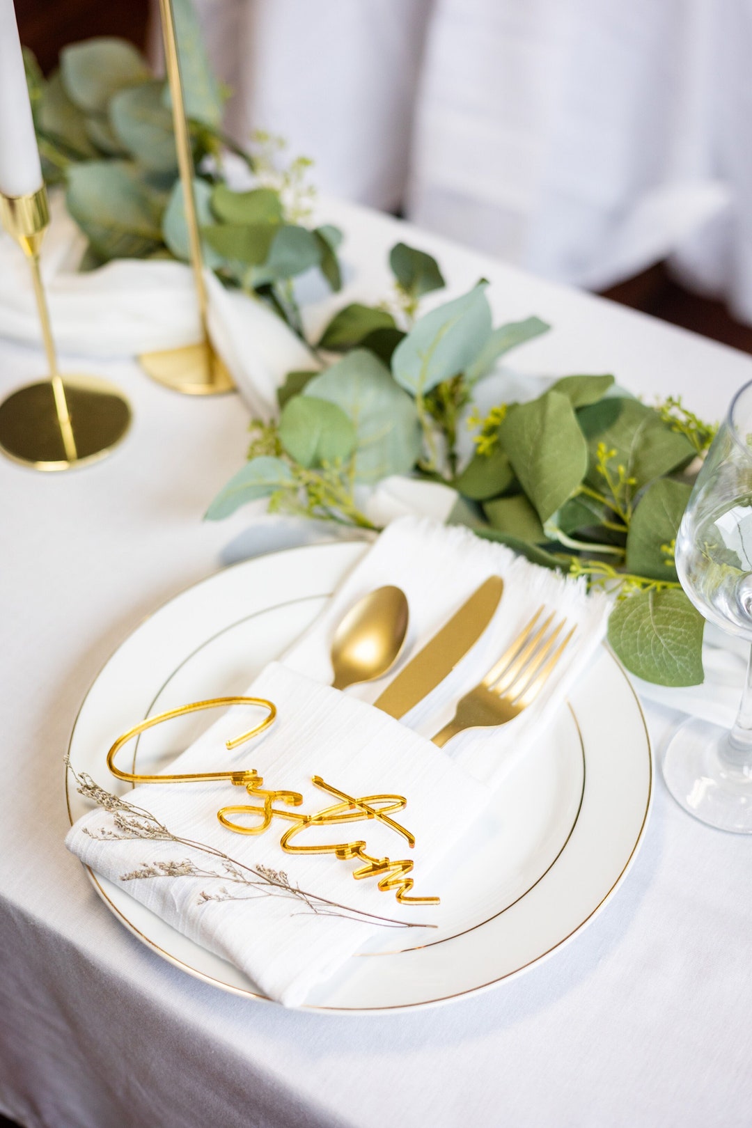 LARGE Custom Name Place Setting Names for Wedding Party - Etsy