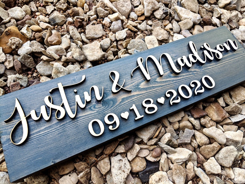 Engagement Announcement Sign Engagement Photo Save The Date Etsy