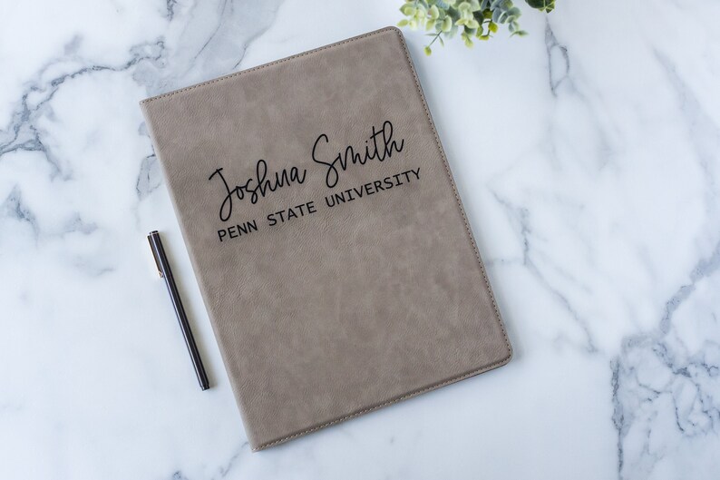 Personalized Portfolio With Notepad Business Portfolio - Etsy