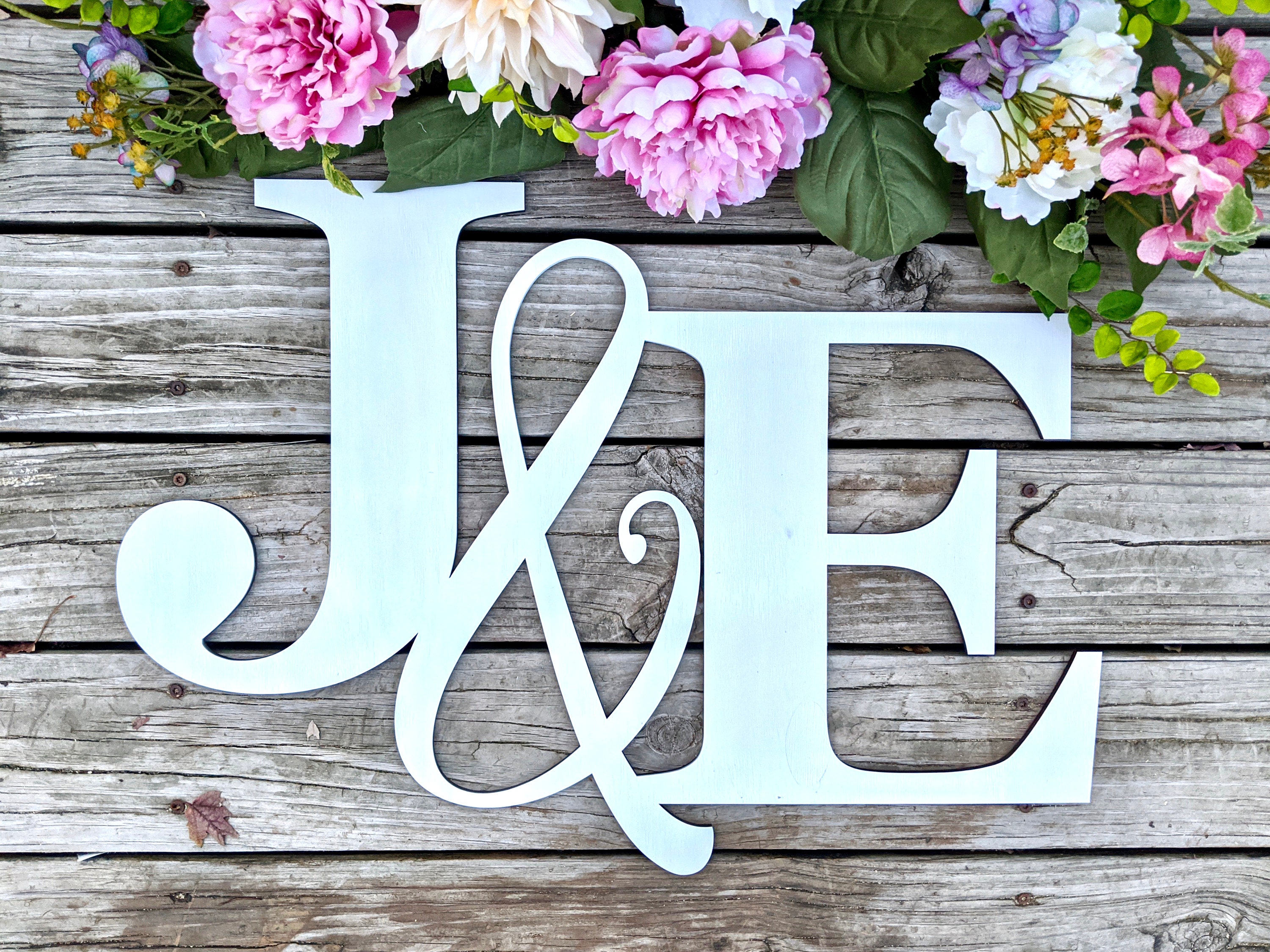 Large Initials Monogram Sign Personalized Wedding Backdrop - Etsy