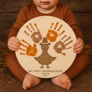 Baby First Thanksgiving, My First Thanksgiving Art, Thanksgiving Hand ...