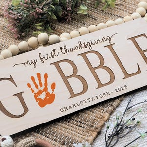 First Thanksgiving Keepsake, Thanksgiving Handprint, Baby's First ...