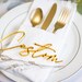 LARGE Custom Name Place Setting Names for Wedding Party, Formal Dinner ...