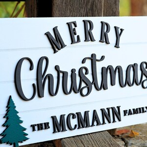 Christmas Sign, Merry Christmas Sign, Last Name Holiday Sign, Pallet ...