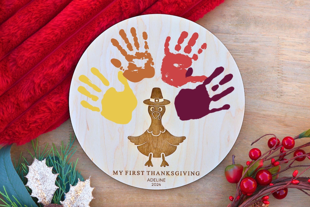 Baby First Thanksgiving, My First Thanksgiving Art, Thanksgiving Hand ...
