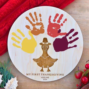 Baby First Thanksgiving, My First Thanksgiving Art, Thanksgiving Hand ...