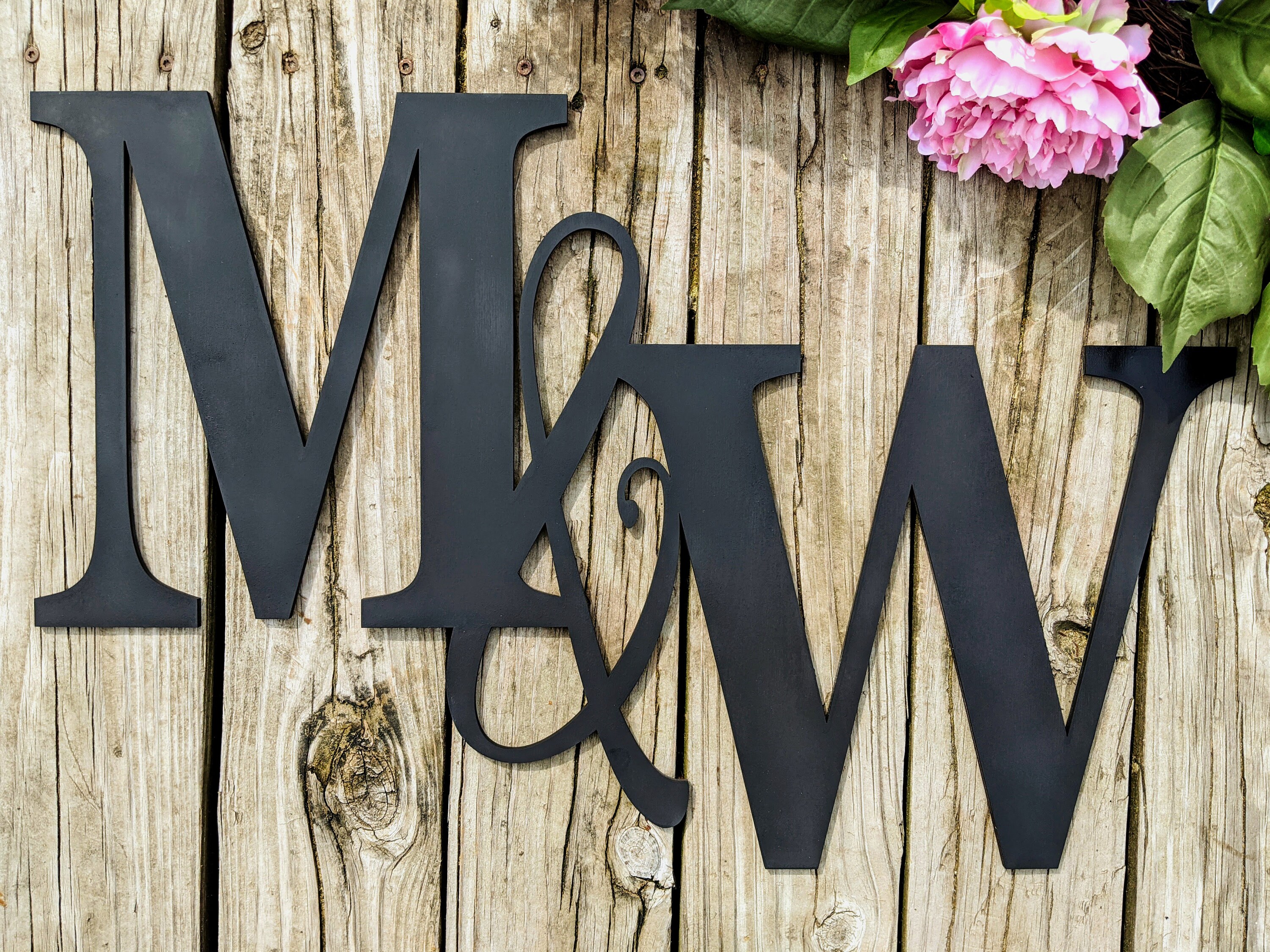 Large Initials Monogram Sign Personalized Wedding Backdrop - Etsy