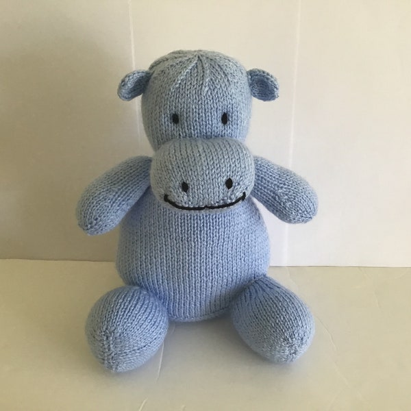 Knitted Hippo - Etsy