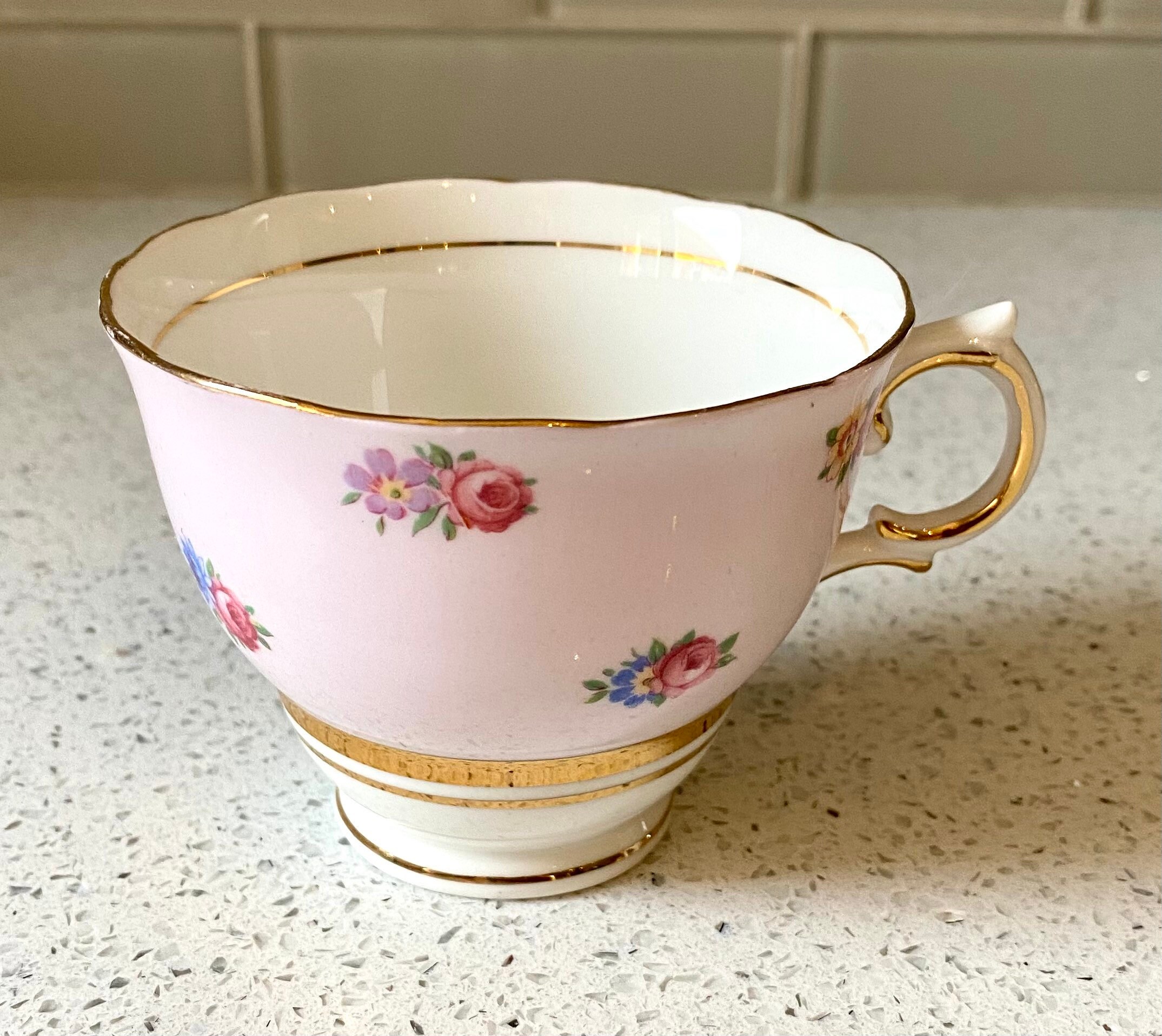 Vintage Colclough Pink Teacup and Saucer / Colclough Tea Cup / | Etsy
