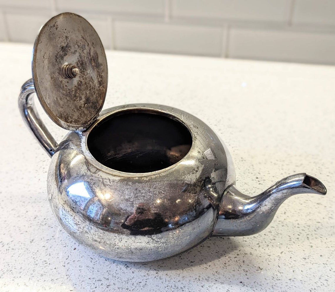 Vintage 32oz M & Co EPBM Teapot / Electroplated Britannia - Etsy