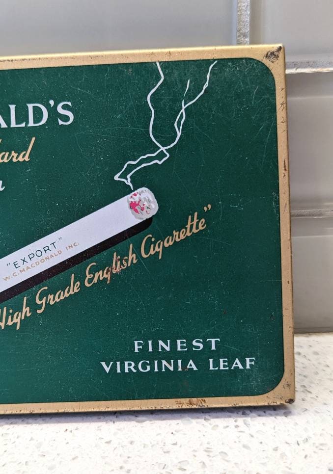 Vintage Mcdonalds Export Gold Standard Cigarette Tin / Retro - Etsy Canada