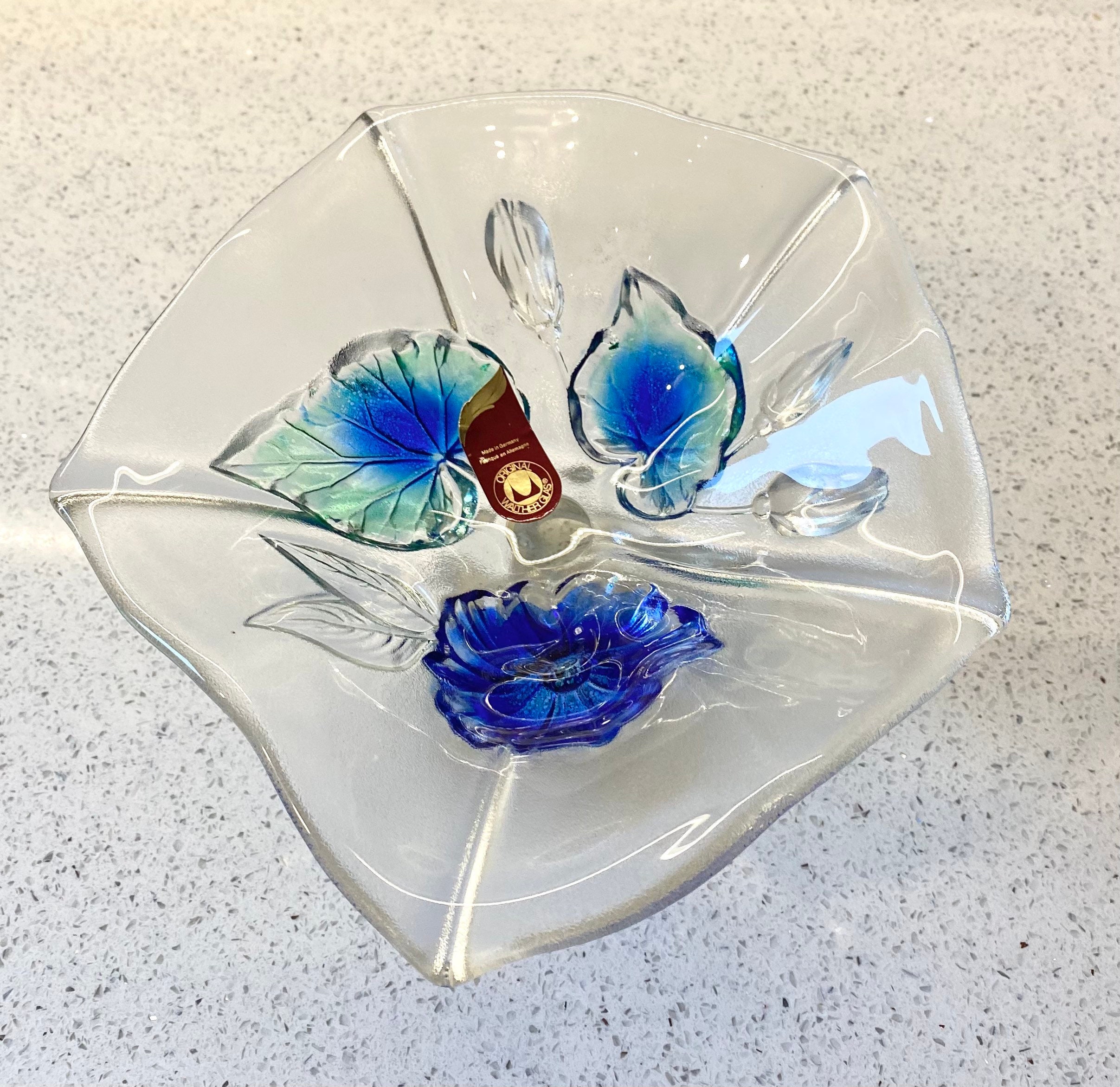 Vintage Walther Glass Serving Dish / German Walther Glass / Vintage ...