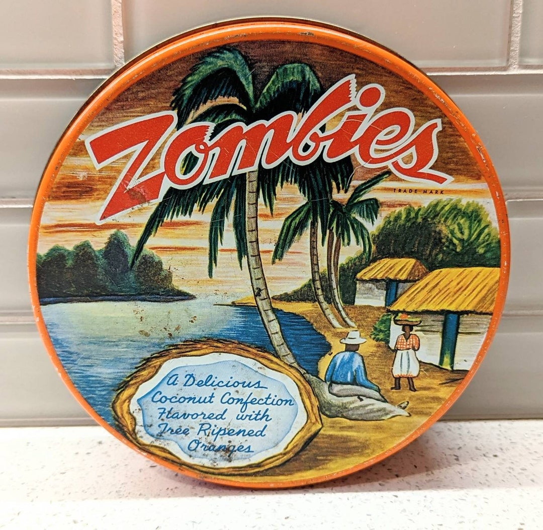 Vintage Zombies Tin / Vintage Zombies Company Round Tin / Vintage ...