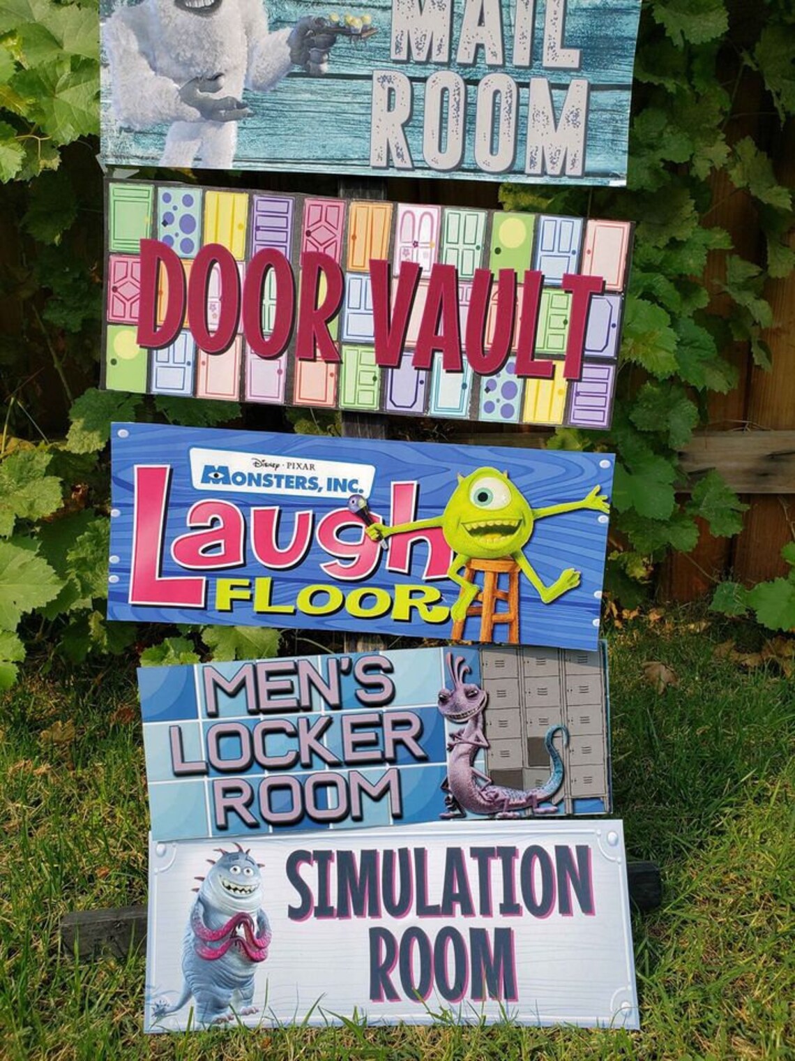 Pixar's Monsters Inc. signs | Etsy