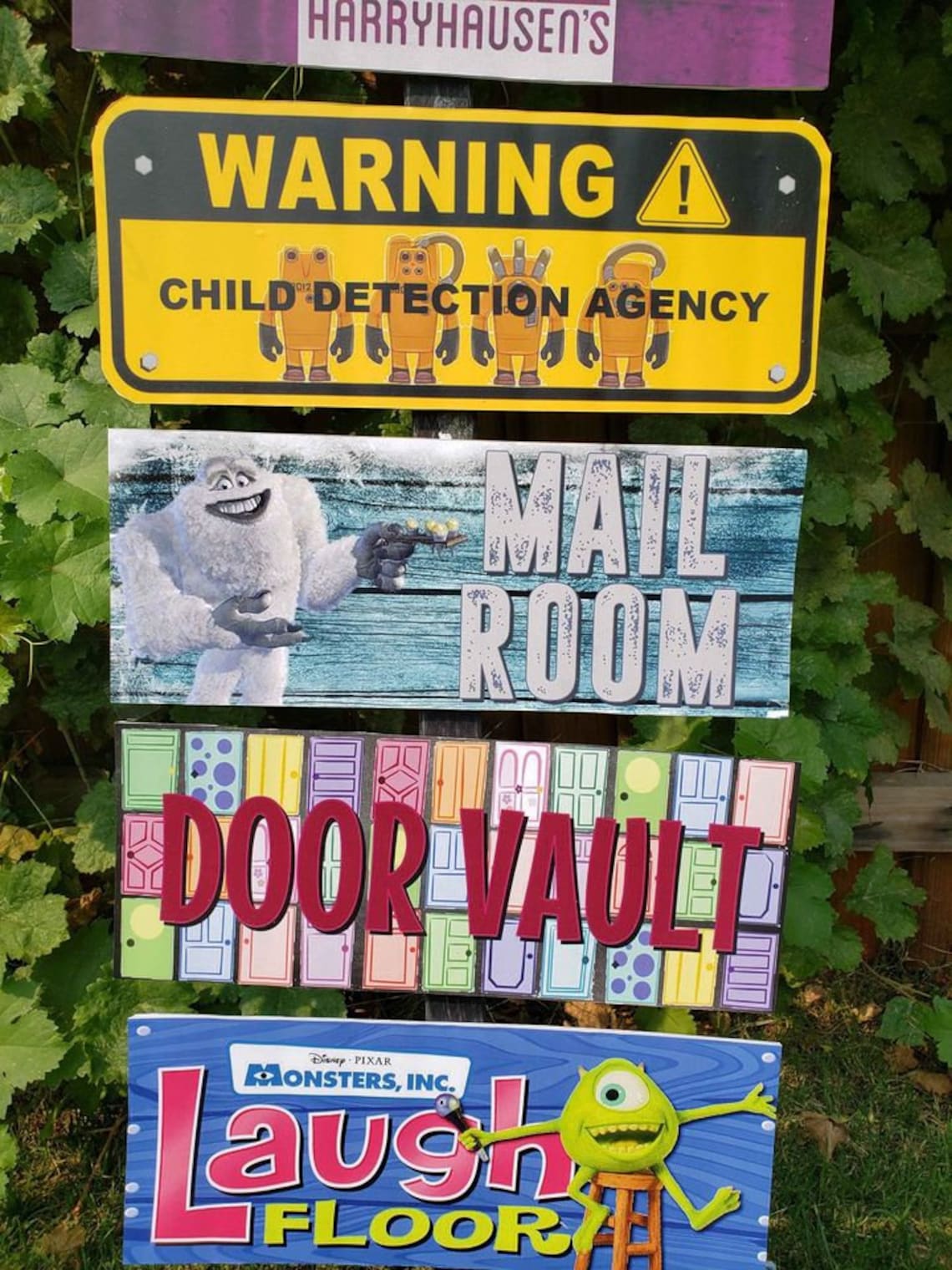 Pixar's Monsters Inc. signs | Etsy